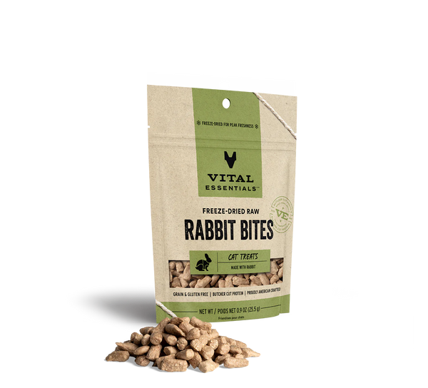 Vital Essentials - Freeze-Dried Rabbit Bites Cat Treat – The Modern Paws